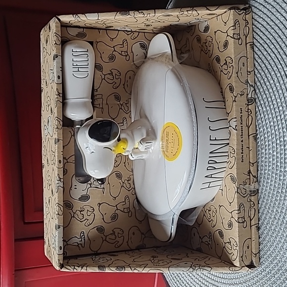 Rae Dunn | Kitchen | Rae Dunn Snoopy Brie Baker Cheese Knife Set | Poshmark
